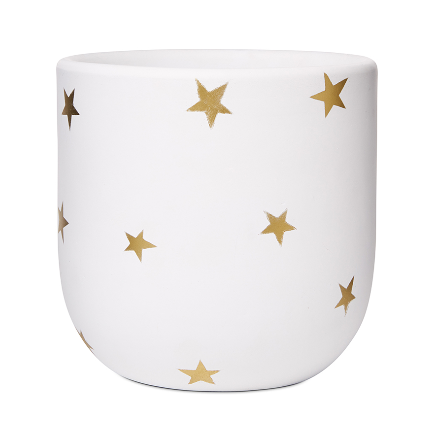 Stars Christmas Pot White | Adairs