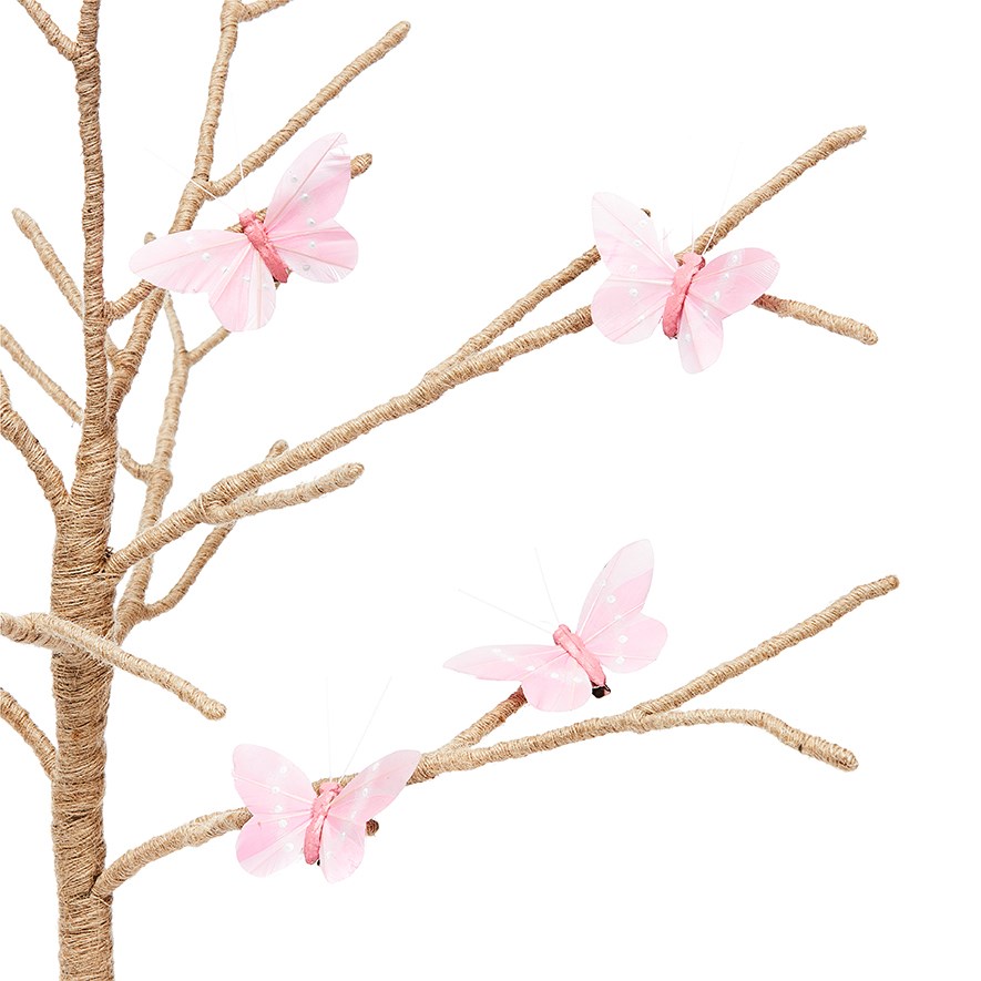 Butterfly Pink Clip-On Decoration | Adairs