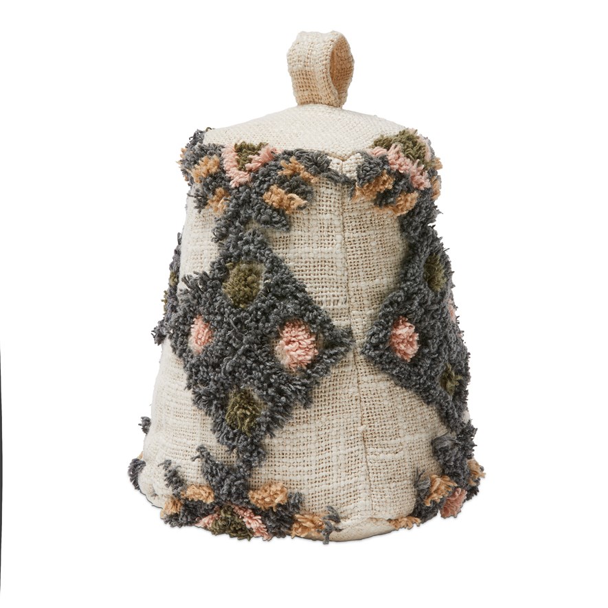 Gibson Tufted Slate Pink Door Stop | Adairs