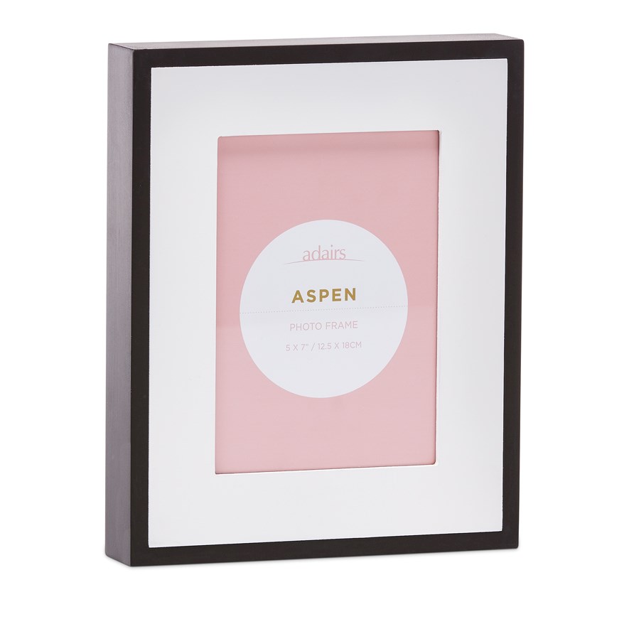 Aspen Black 5" x 7" Photo Frame | Adairs