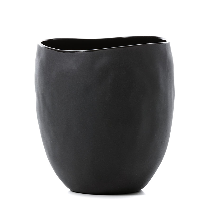 Home Republic - Charcoal Basque Organic Vase | Adairs