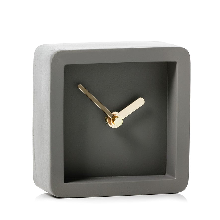 Home Republic - Textured Clock Grey | Adairs