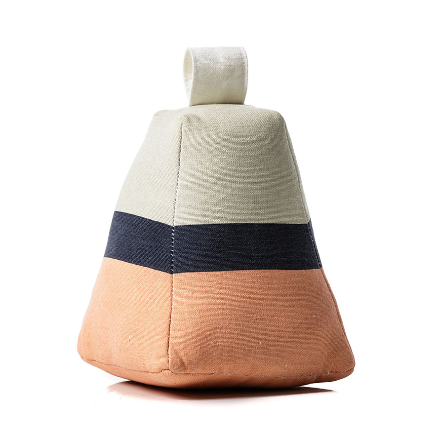 Home Republic - Blush & Navy Stripe Door Stop | Adairs