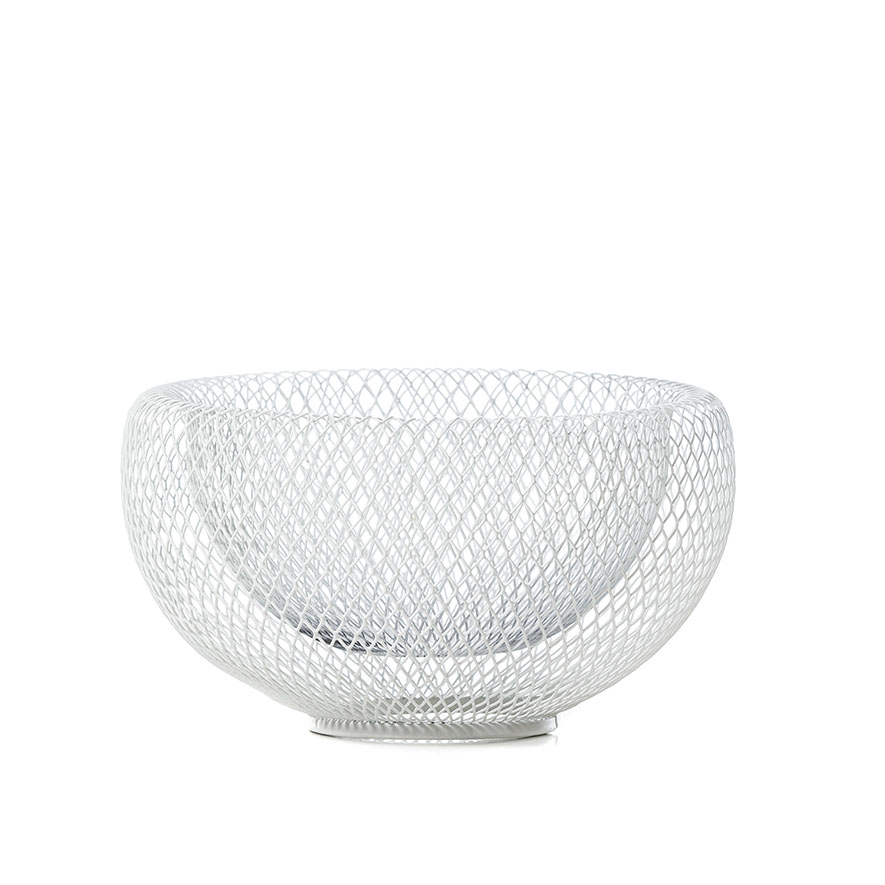 Home Republic - White Wire Mesh Bowie Bowl | Adairs