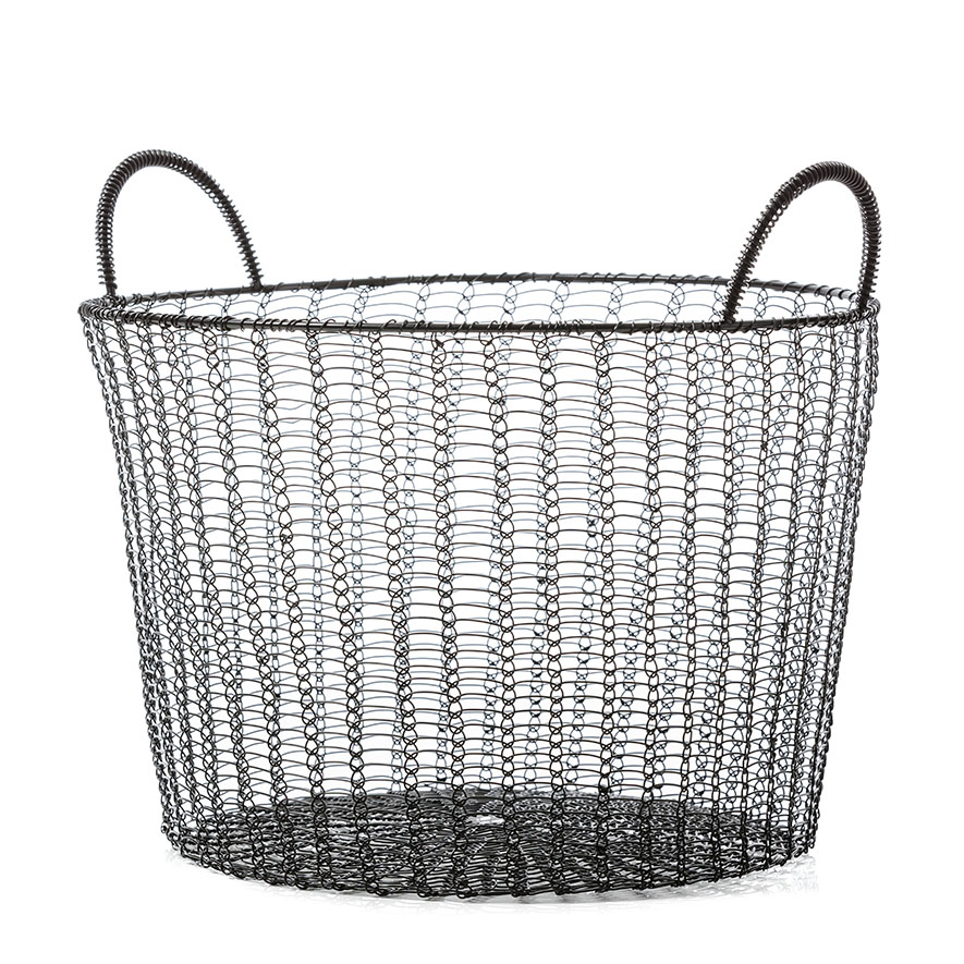 Home Republic - Filo Basket Black Shine | Adairs