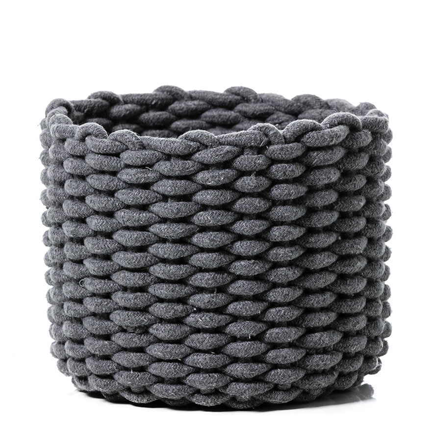 Home Republic - Chunky Basket Charcoal | Adairs