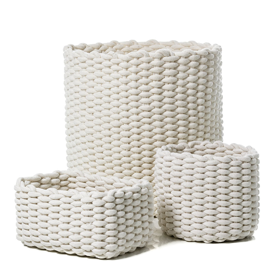 Home Republic - Chunky Basket White | Adairs