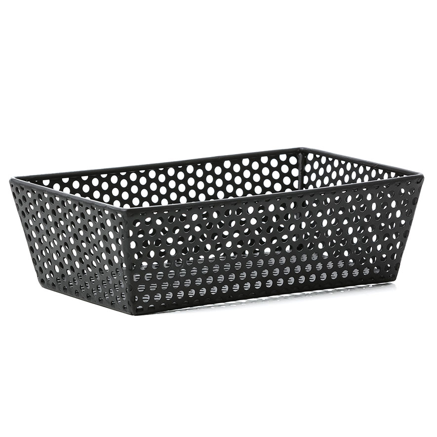 Home Republic - Oscar Perforated Storage Basket Black | Adairs