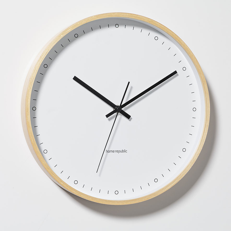 Home Republic - Ascot Clock Birch | Adairs