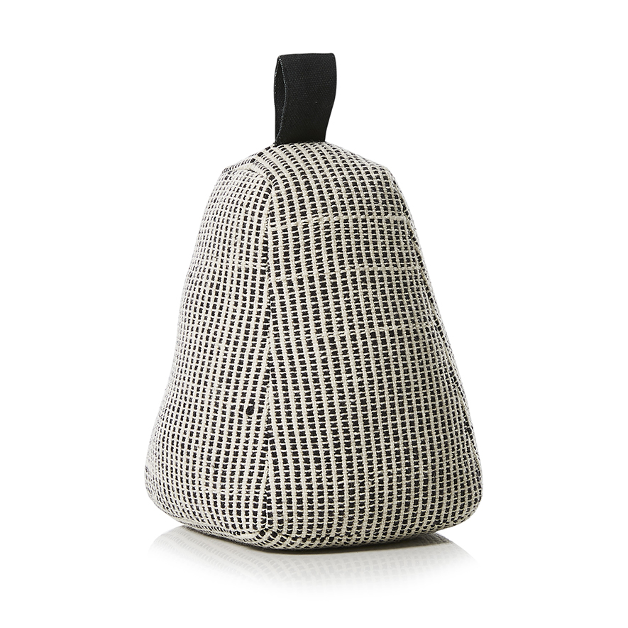 Home Republic - Dakota Door Stop Black Check | Adairs