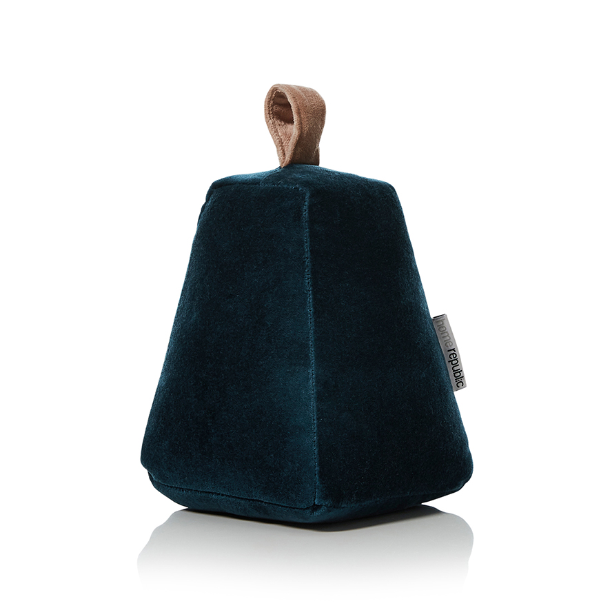 Home Republic - Viola Velvet Door Stop in Teal | Adairs