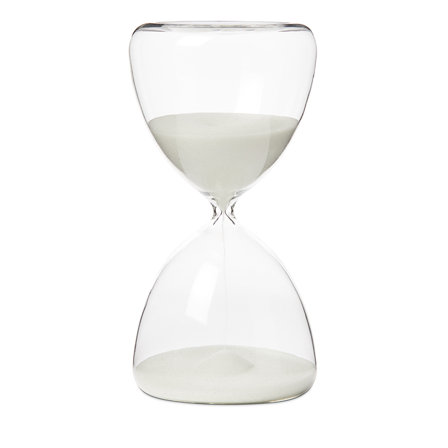 Home Republic - Verona Sand Glass Timer White | Adairs