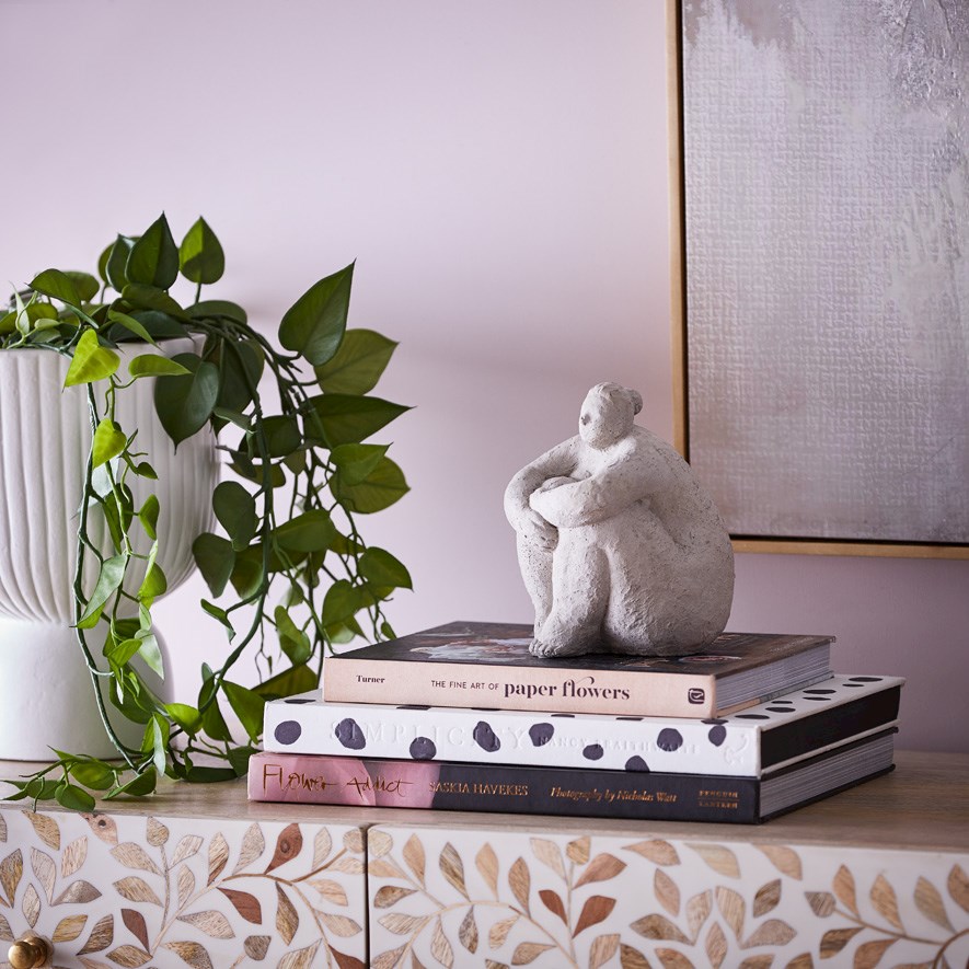 Romulus Grey Statue Sitting | Adairs