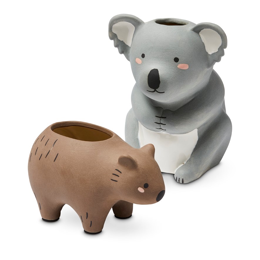 Home Republic - Australiana Grey Koala Vase | Adairs