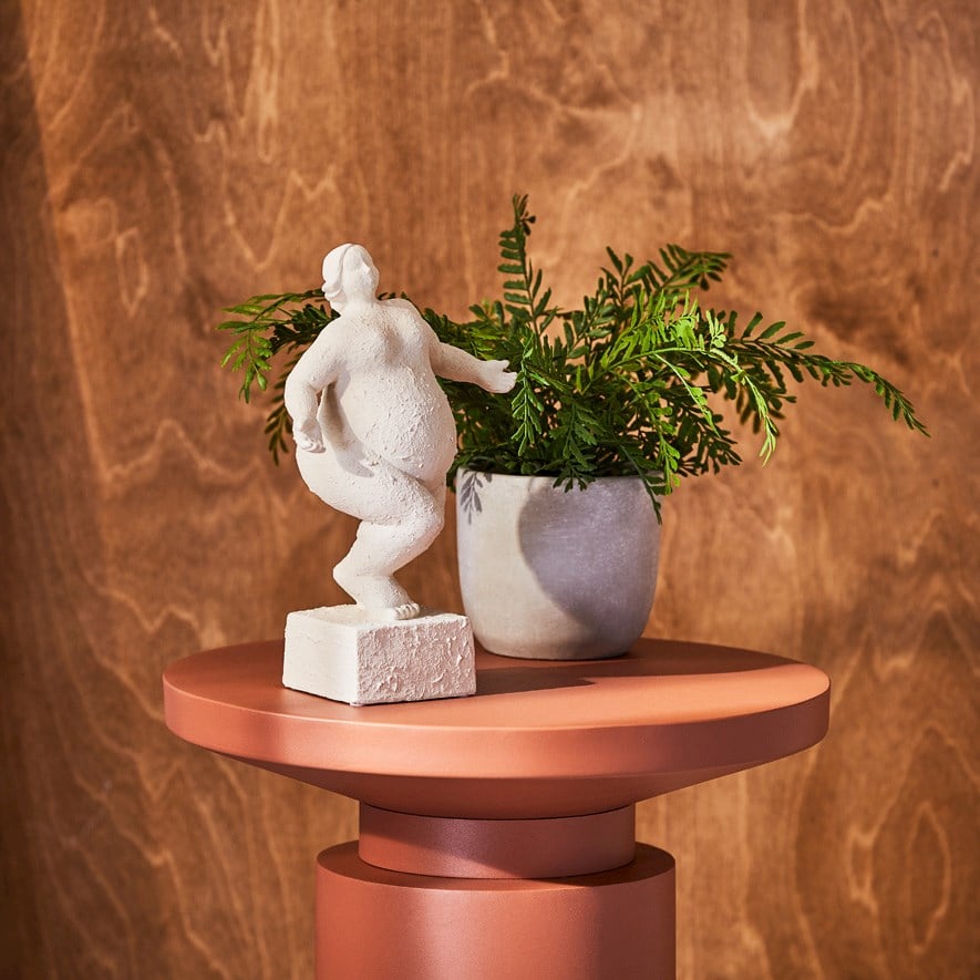 Dancing Romulus Facing White Statue | Adairs