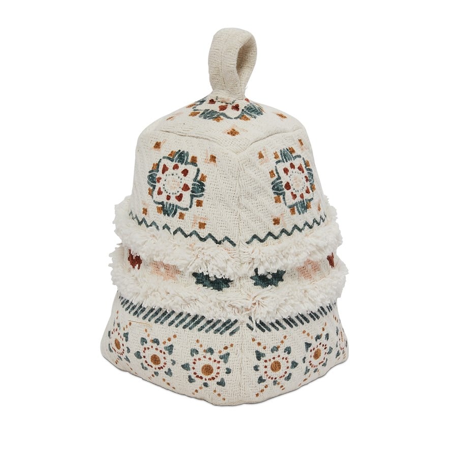 Moroccan Tufted Pink & Teal Door Stop | Adairs
