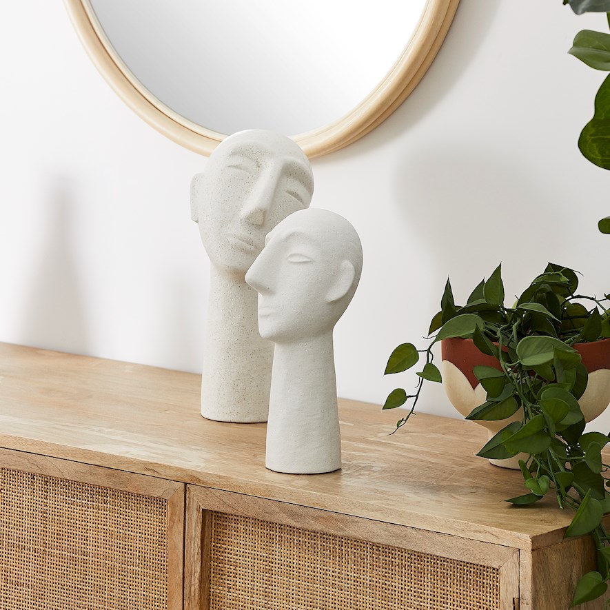 Home Republic - Pisces Medium White Sculpture | Adairs