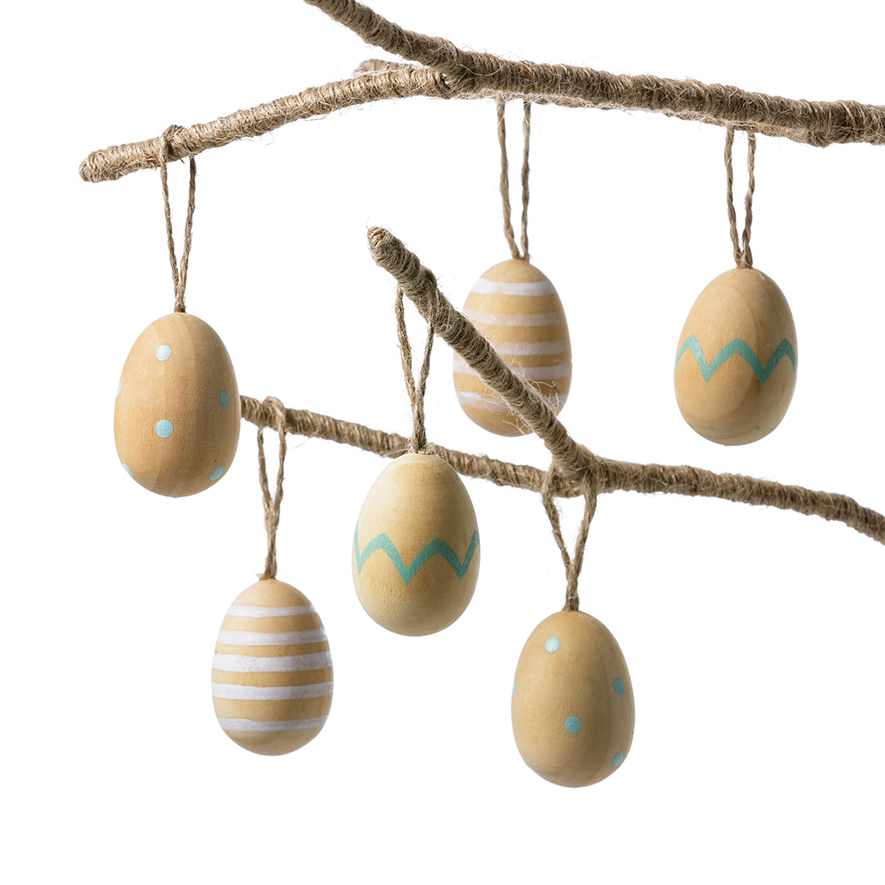 Mercer + Reid - Easter Natural Timber Eggs | Adairs