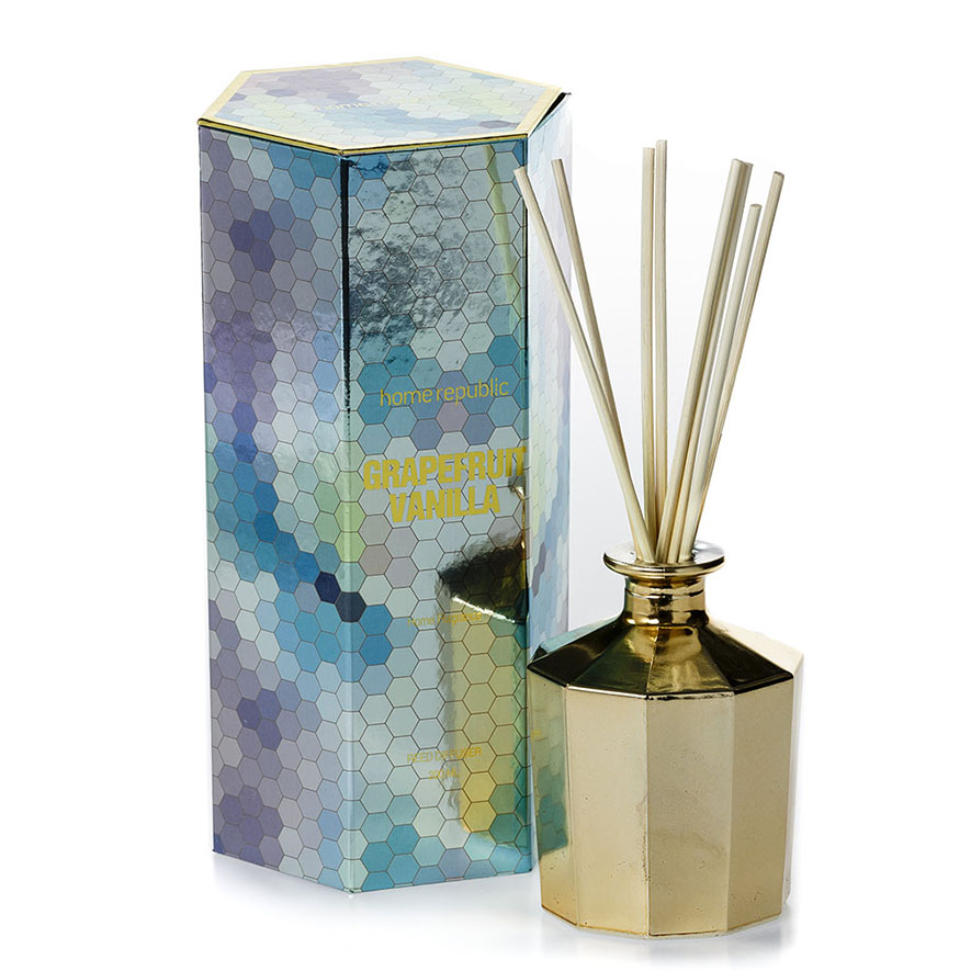Home Republic - Hexagon Grapefruit Vanilla Diffuser | Adairs