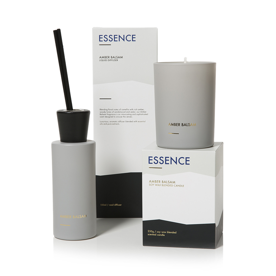 Essence Candle Amber Balsam | Adairs