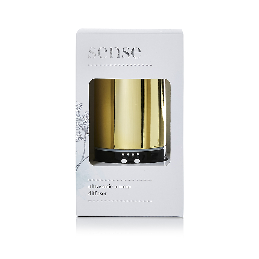 Home Republic - Sense Ultrasonic Diffuser Gold Metal | Adairs