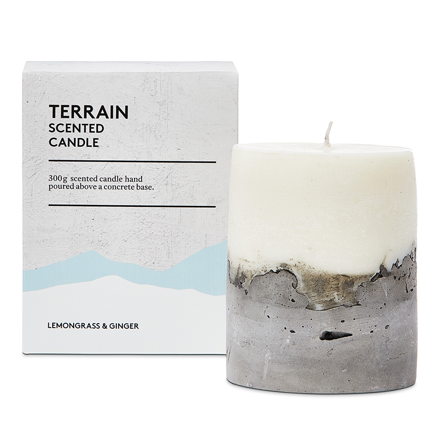 Terrain Lemongrass & Ginger Home Fragrance Candle | Adairs
