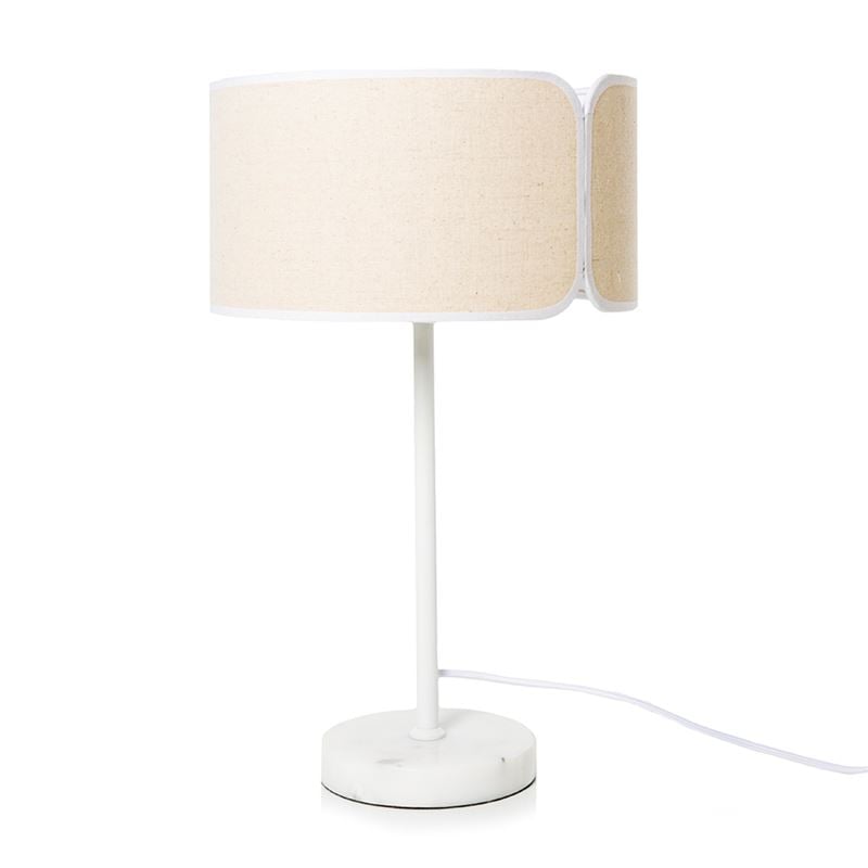 Mercer + Reid - Markov Table Lamp Natural & White | Adairs Mercer + Reid - Markov Table Lamp Natural & White | Adairs