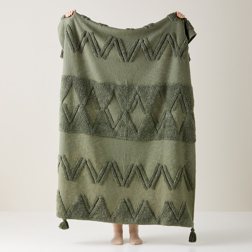 Skyler Forest Tufted Throw | Adairs