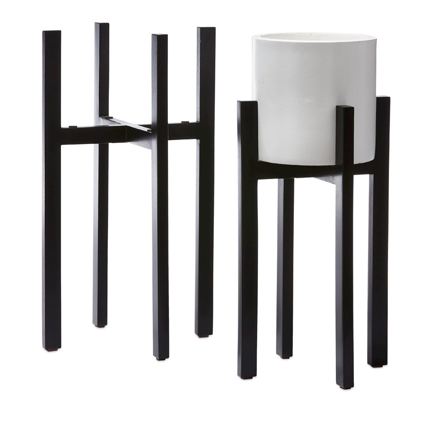 Wooden Black Stand | Adairs