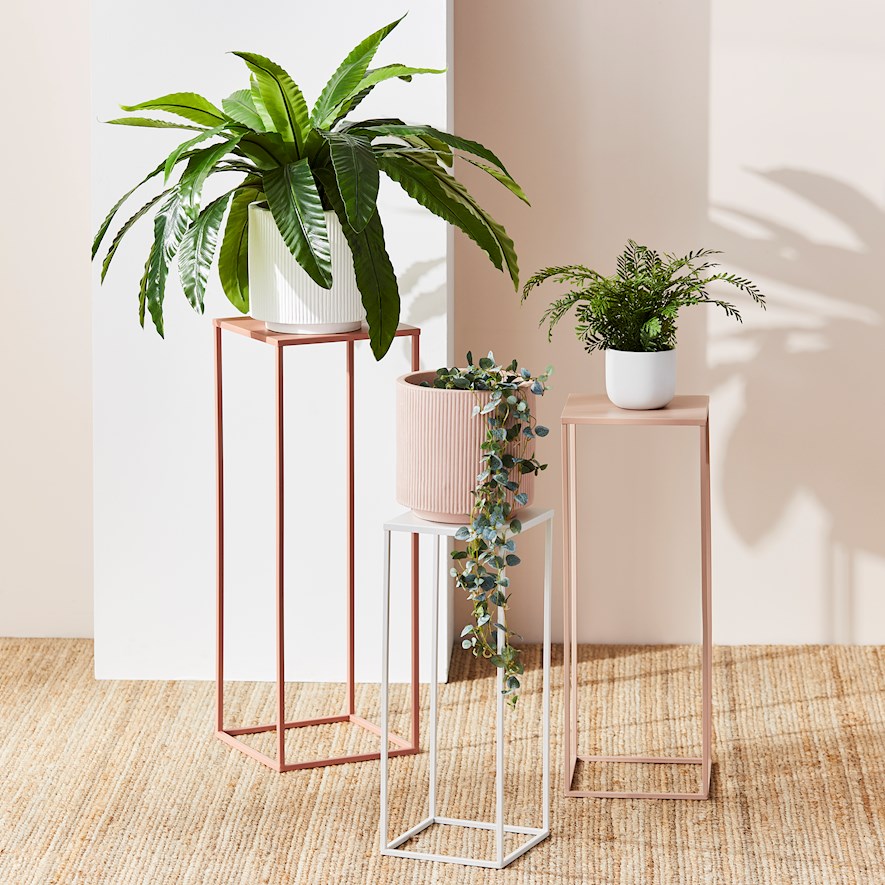 Carlos Dark Pink Plant Stand | Adairs