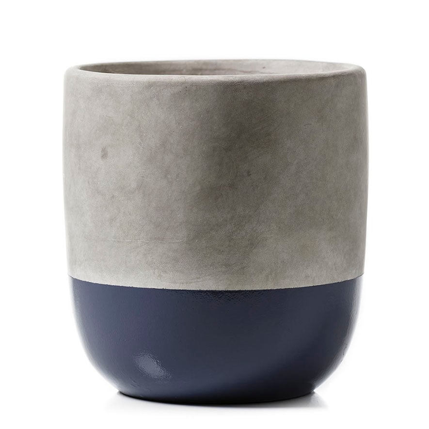 Home Republic - Concrete Navy Coda Indoor Pot | Adairs