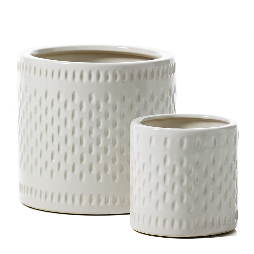 Home Republic - Kenza Pot White | Adairs