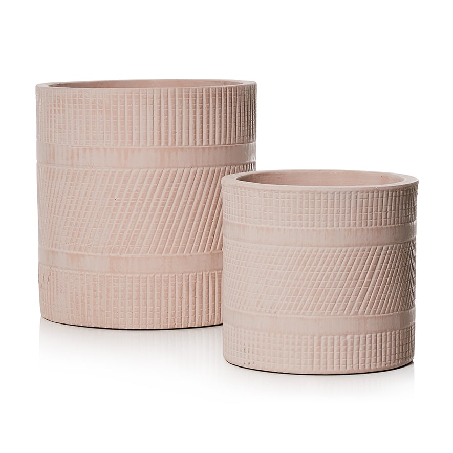 Home Republic - Zambeze Pots in Pink | Adairs