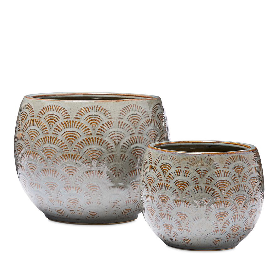 Jay Large Grey Pot | Adairs