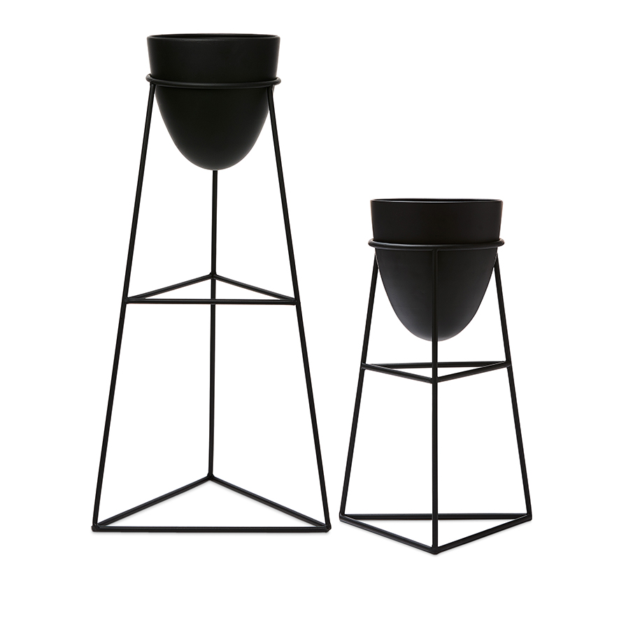 Home Republic - Madison Black Plant Stand | Adairs