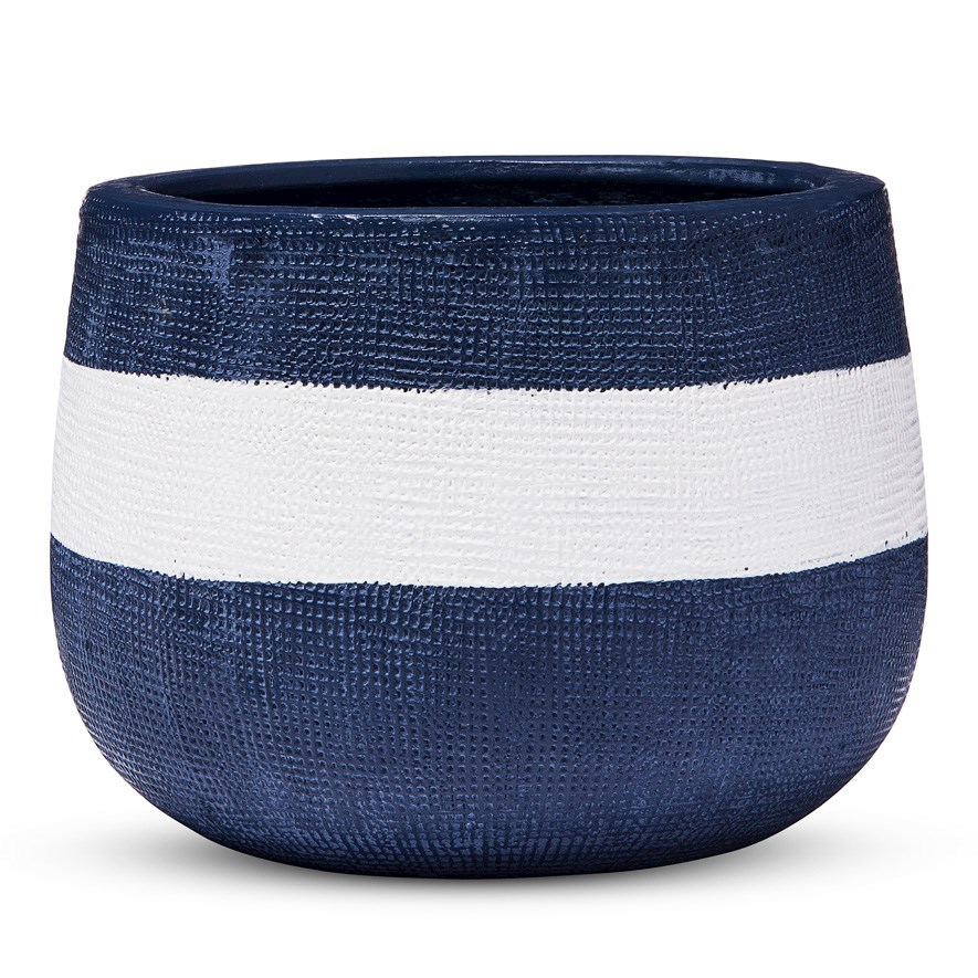 Vespa Denim Blue & White Pot | Adairs