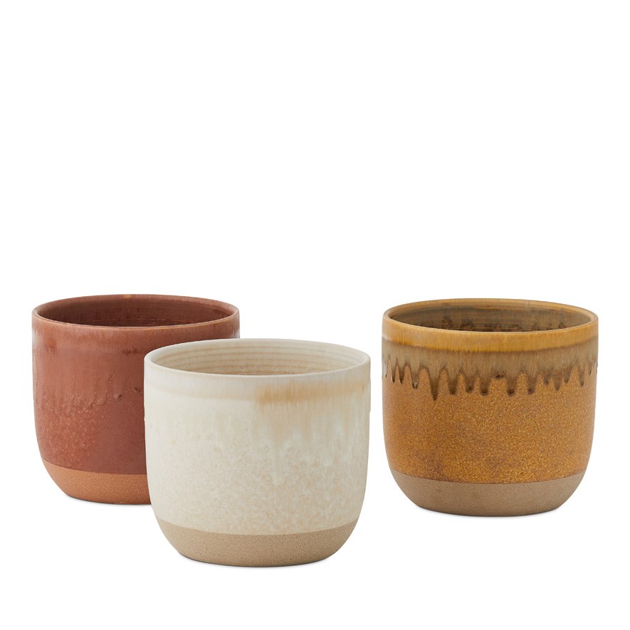 Running Glaze Caramel Pot | Adairs