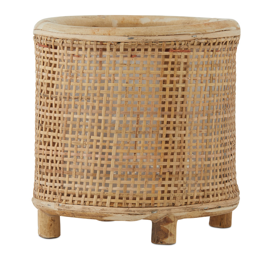 Home Republic - Benoa Small Natural Rattan Pot | Adairs