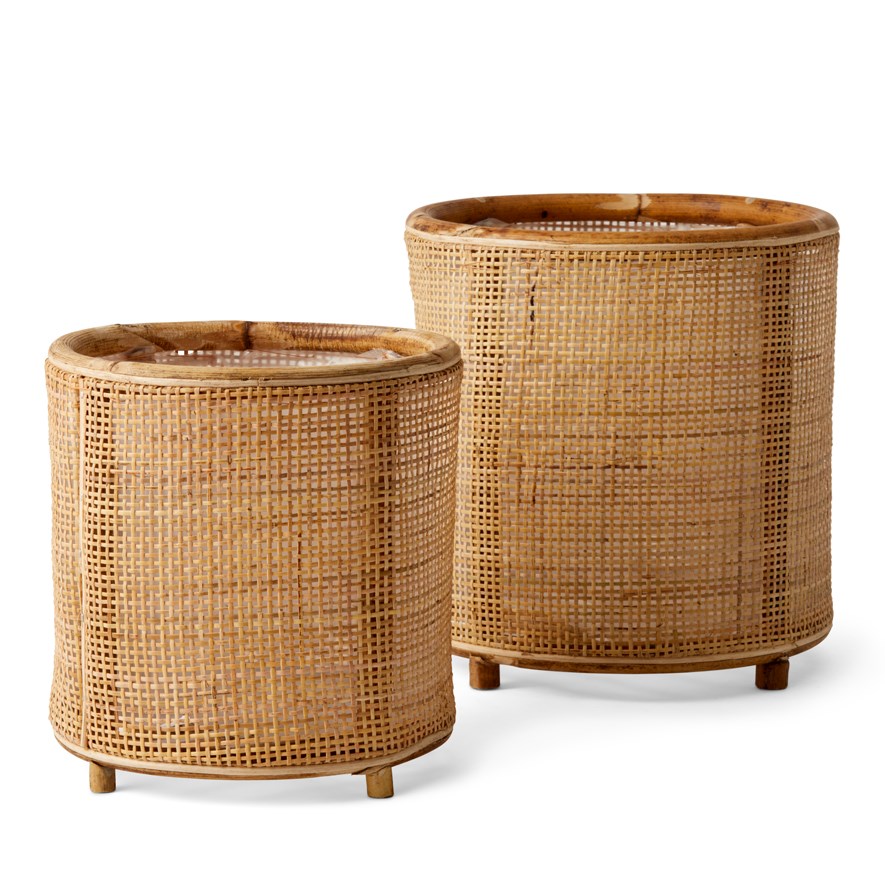Home Republic - Benoa Natural Large Rattan Pot | Adairs