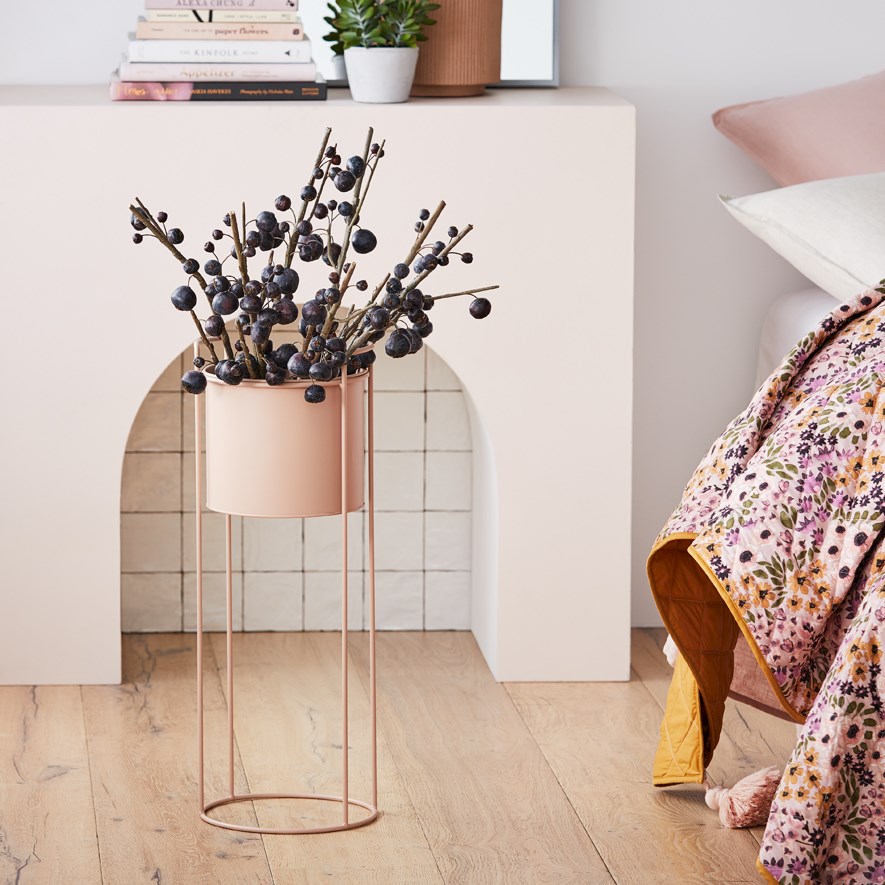 Santana Pink Plant Stand | Adairs