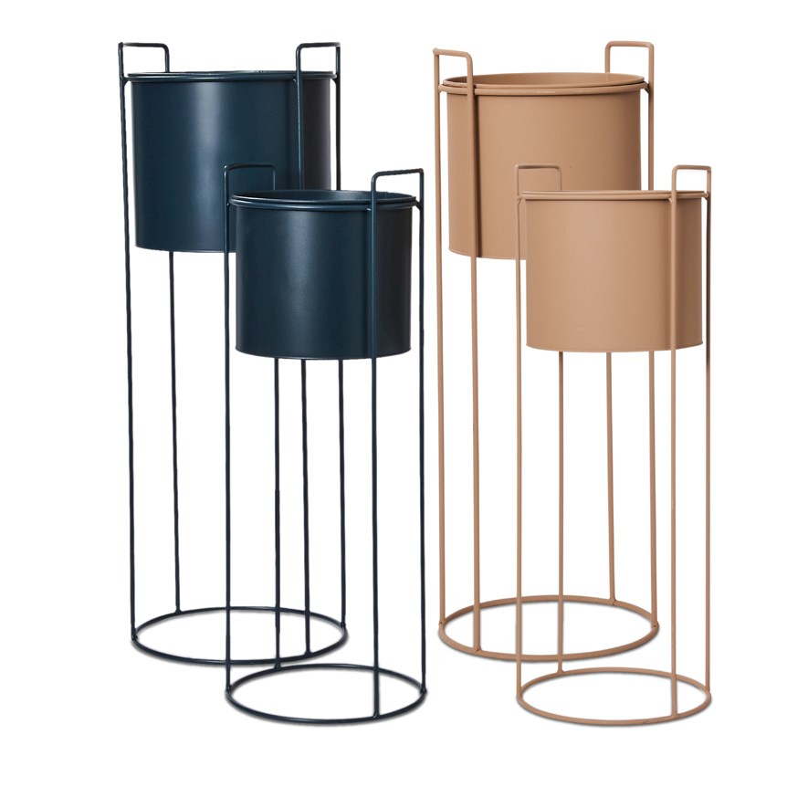 Santana Tan Plant Stand | Adairs