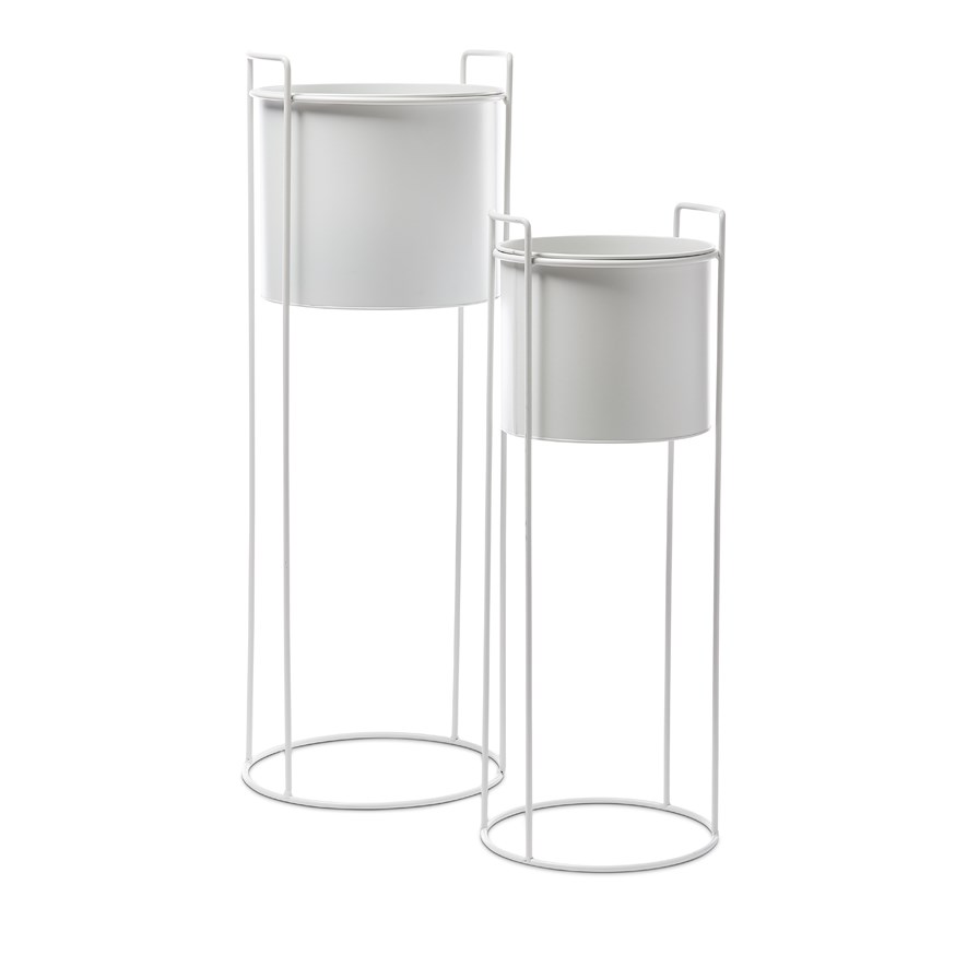 Santana White Plant Stand | Adairs