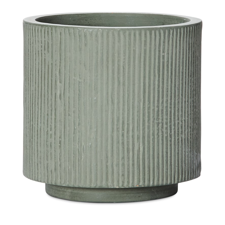 Pleat Sage Green Pot | Adairs