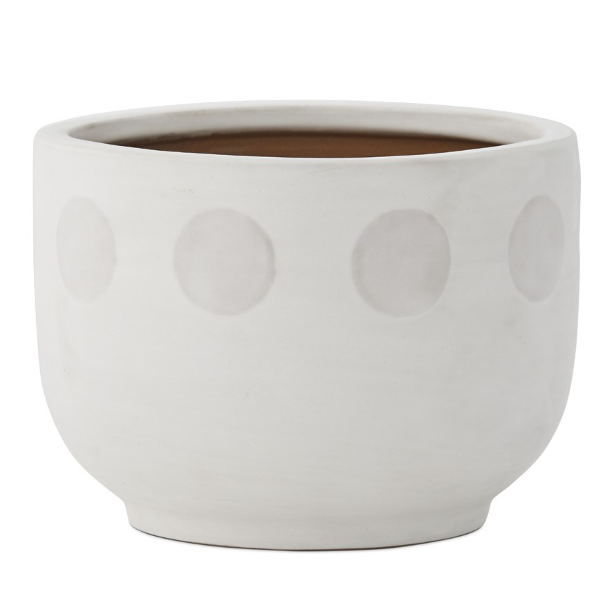 Mars Spot White Pot | Adairs
