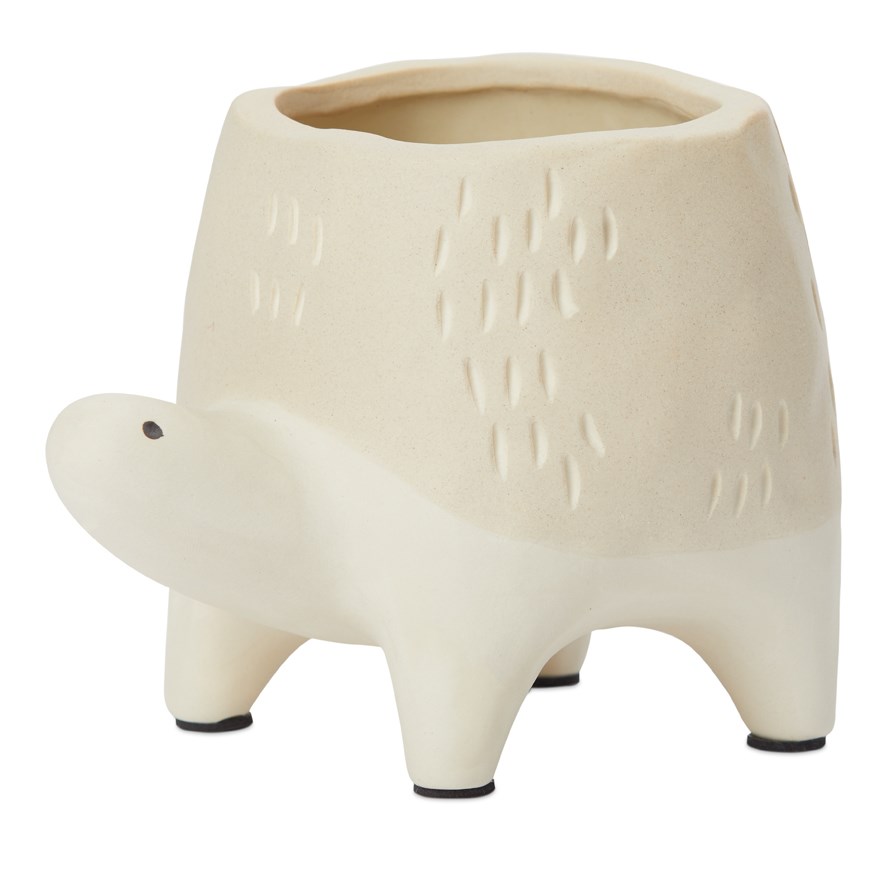 Home Republic - Novelty Beige Turtle Pot | Adairs