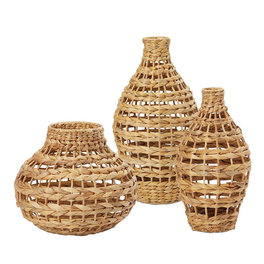Home Republic - Rimini Woven Natural Vase | Adairs