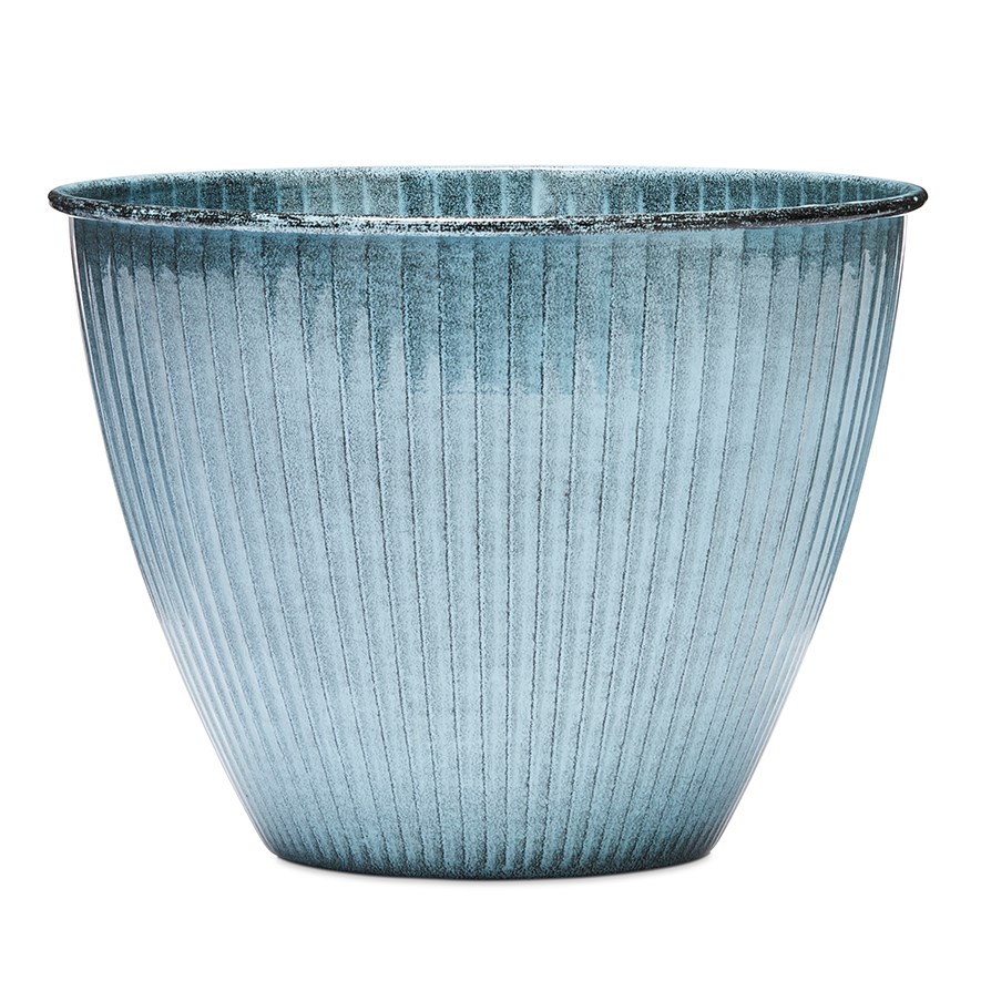 Ampat Fluted Blue Pot | Adairs