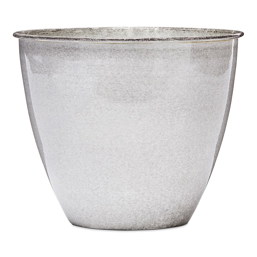 Ampat Plain Light Grey Pot | Adairs