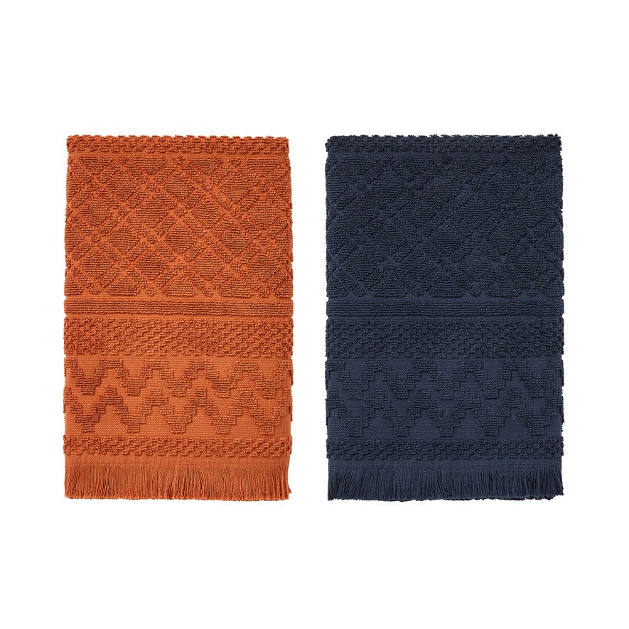Home Republic - Turin Copper & Petrol Tea Towel | Adairs