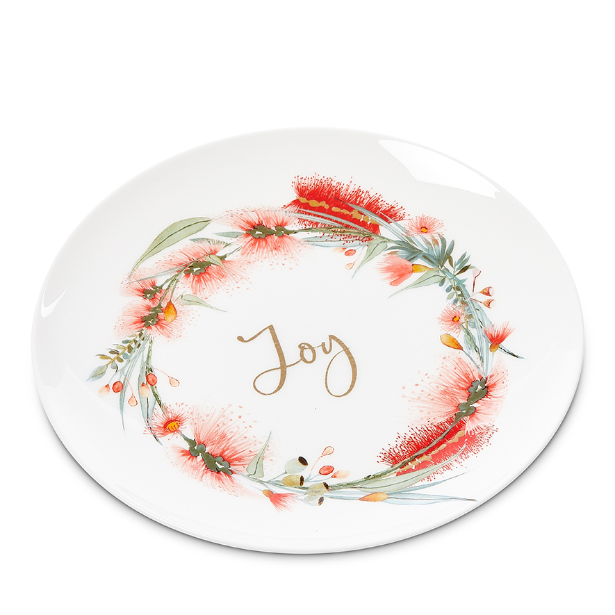 Christmas Servingware Botanical Wreath Plate | Adairs